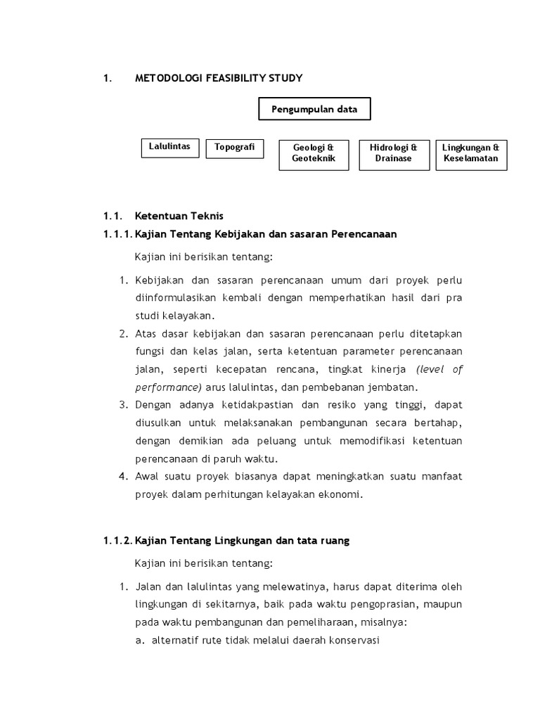Metodologi Feasibility Study | PDF