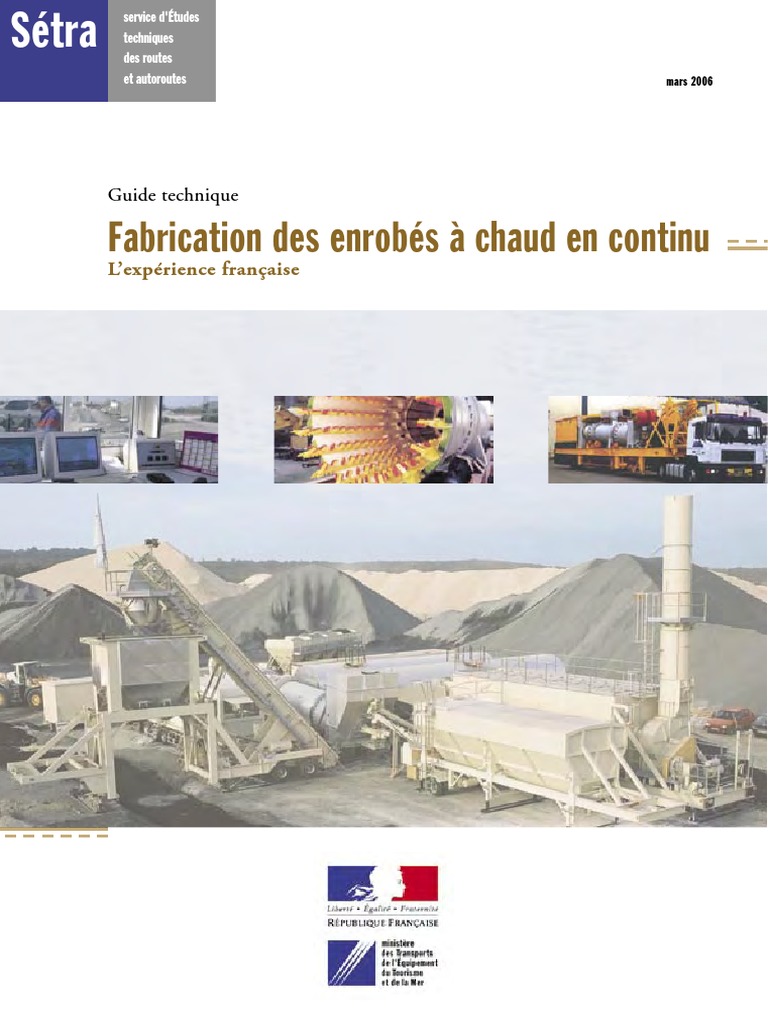 SETRA - Guide Tech Fab Des Enrobés À Chaud PDF | PDF | Recyclage | Granulat de construction