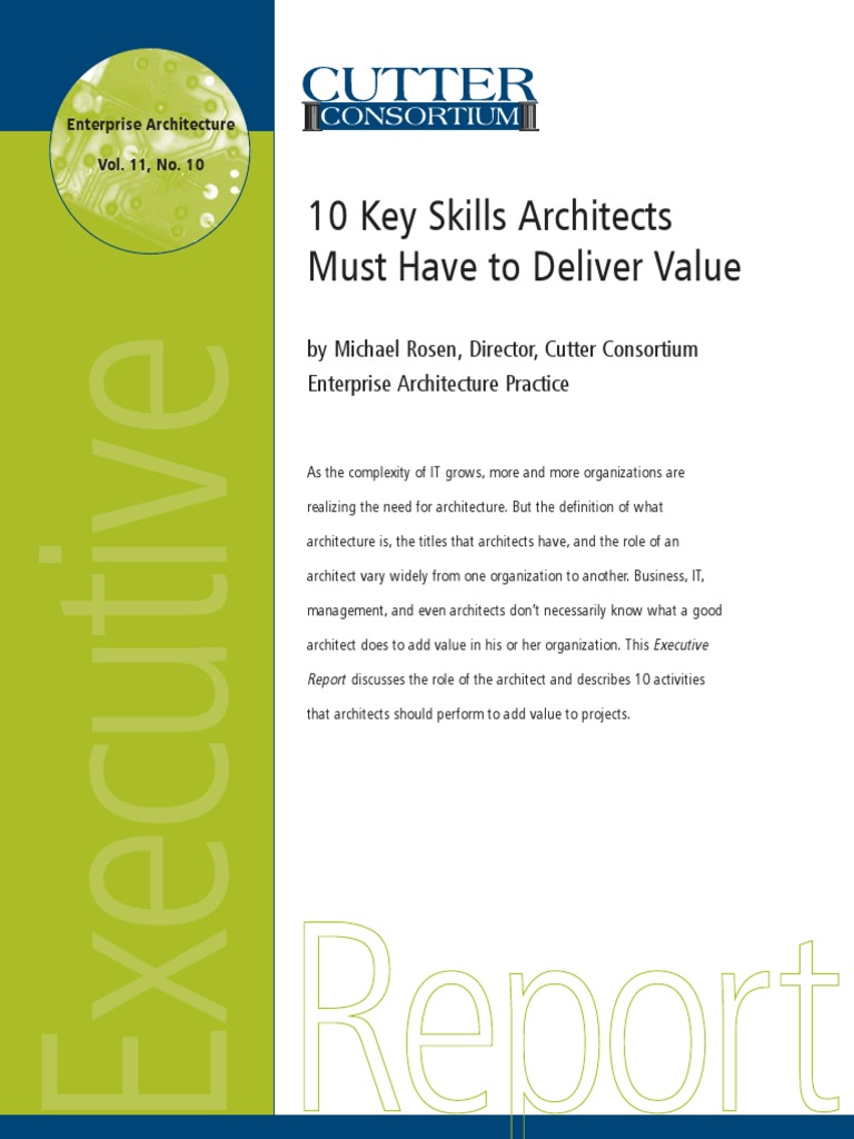 10 Key Skills Architects PDF | PDF | Conceptual Model | Enterprise ...