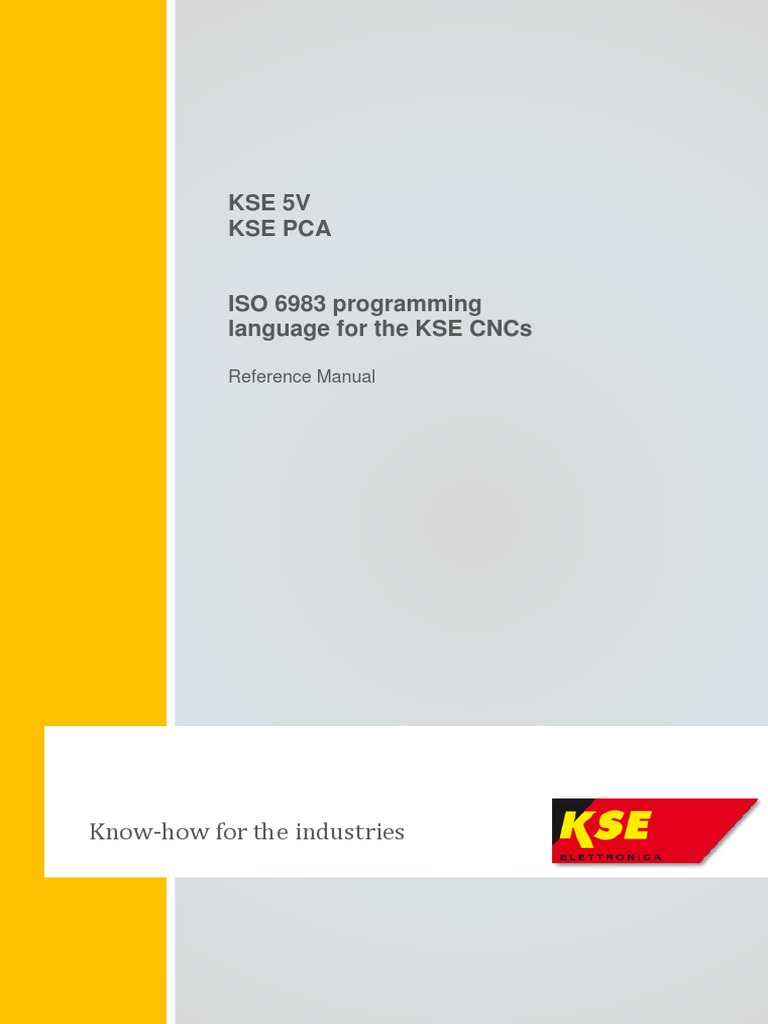 KSE CNC ISO 6983-ReferenceManual-Eng | PDF | Numerical Control | Programming Language