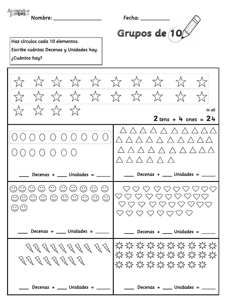 Contando Decenas y Unidades | PDF