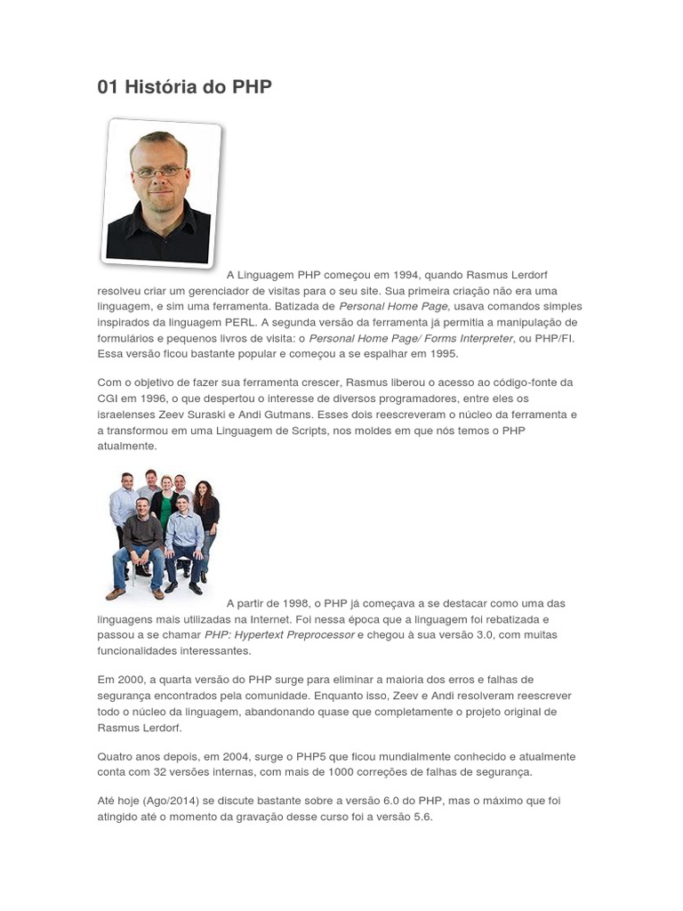 Curso PHP | PDF | Servidor (informática) | Php