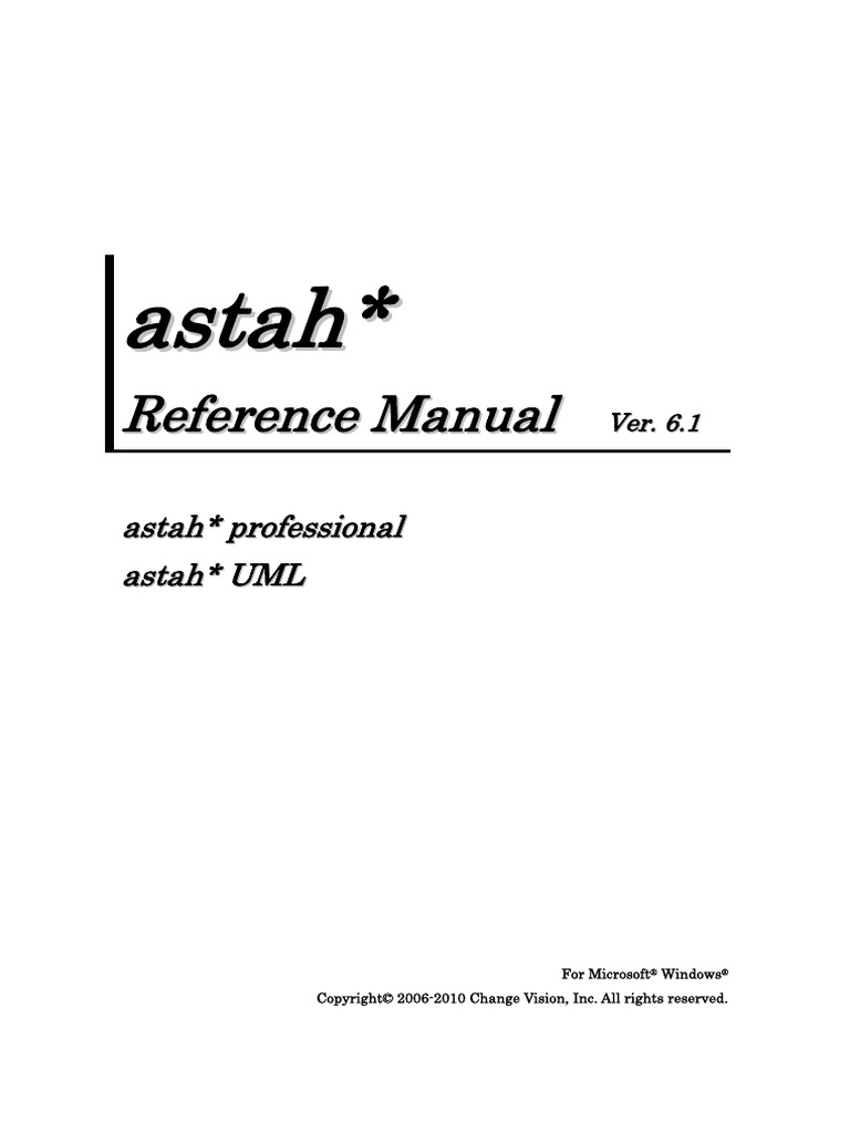 ReferenceManual Astah UML Professional e | PDF | Unified Modeling ...