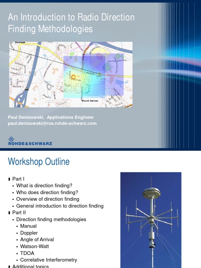 Introduction To Radio Direction Finding Methodologies | PDF | Antenna ...