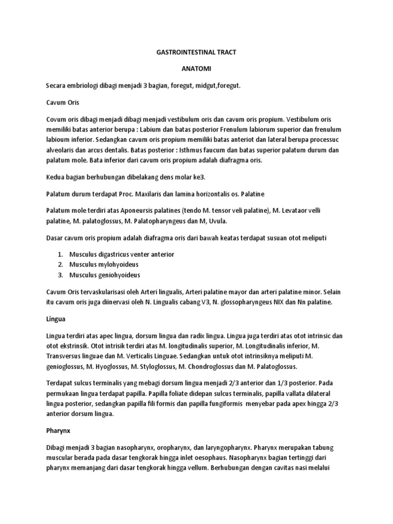 Gastrointestinal Tract | PDF | Foreign Language Studies | Science ...