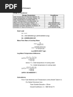 Condenser Design Calculation | PDF | Heat Transfer | Enthalpy