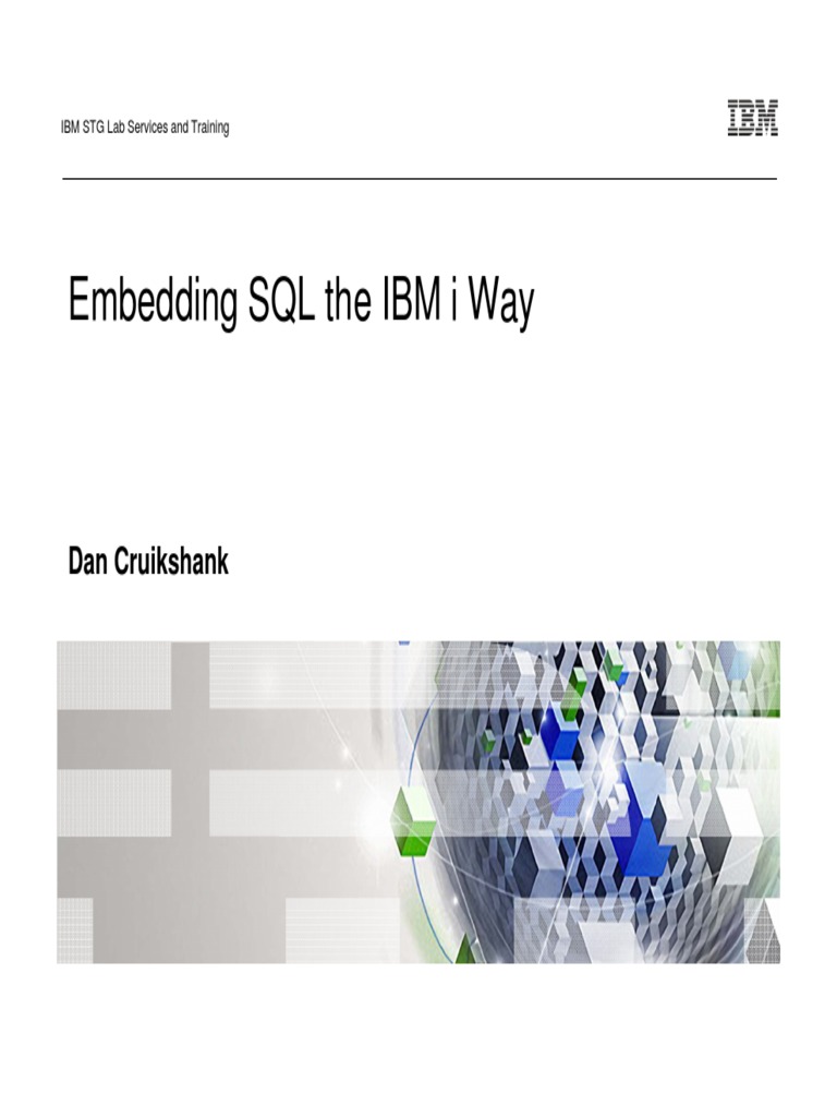 Embedded Sql The Ibm I Way Pdf Ibm Rpg Parameter Computer