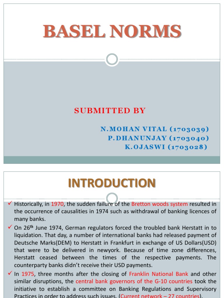 Basel Norms | PDF | Basel Ii | Capital Requirement