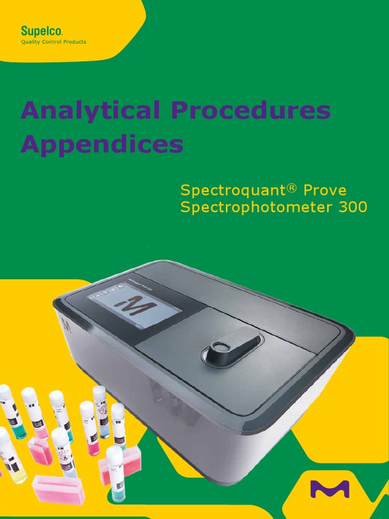 SQ Prove 300 - Analytical Procedures and Appendices 2017-07 | PDF ...