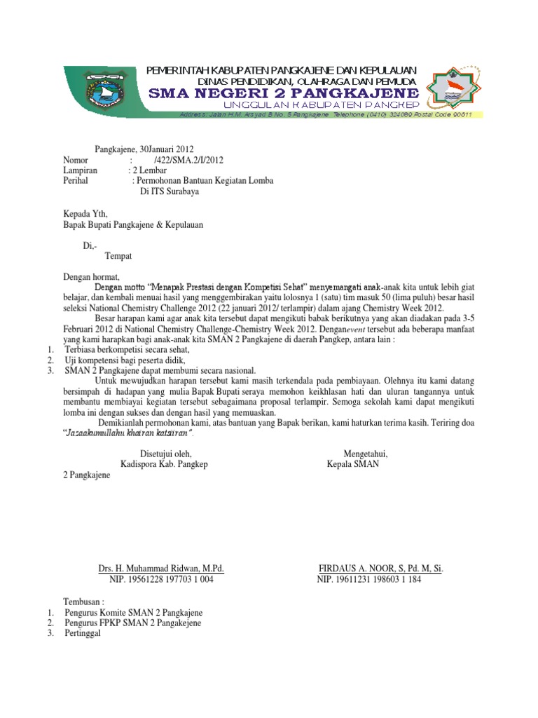 Contoh Proposal Pengajuan Dana | PDF