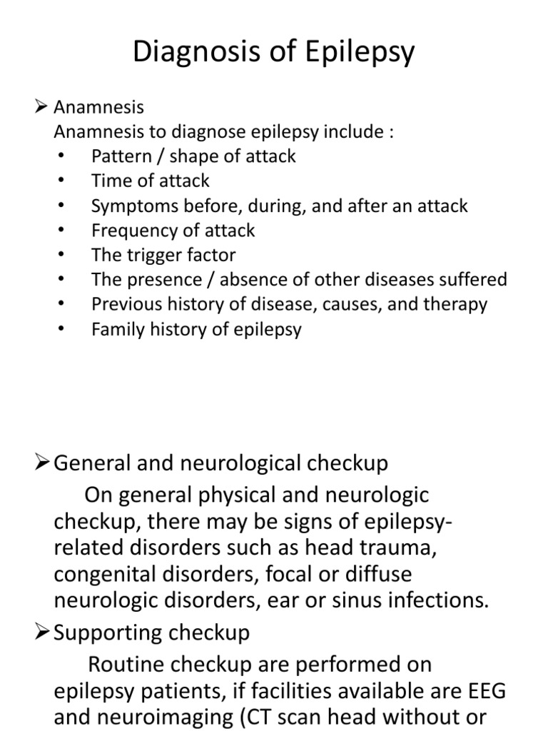 Diagnosis Epilepsi | PDF | Epilepsy | Neurology