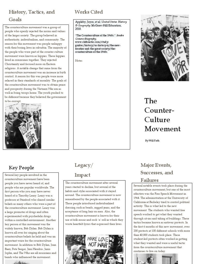Counterculture Movement: History & Impact | PDF | Hippie