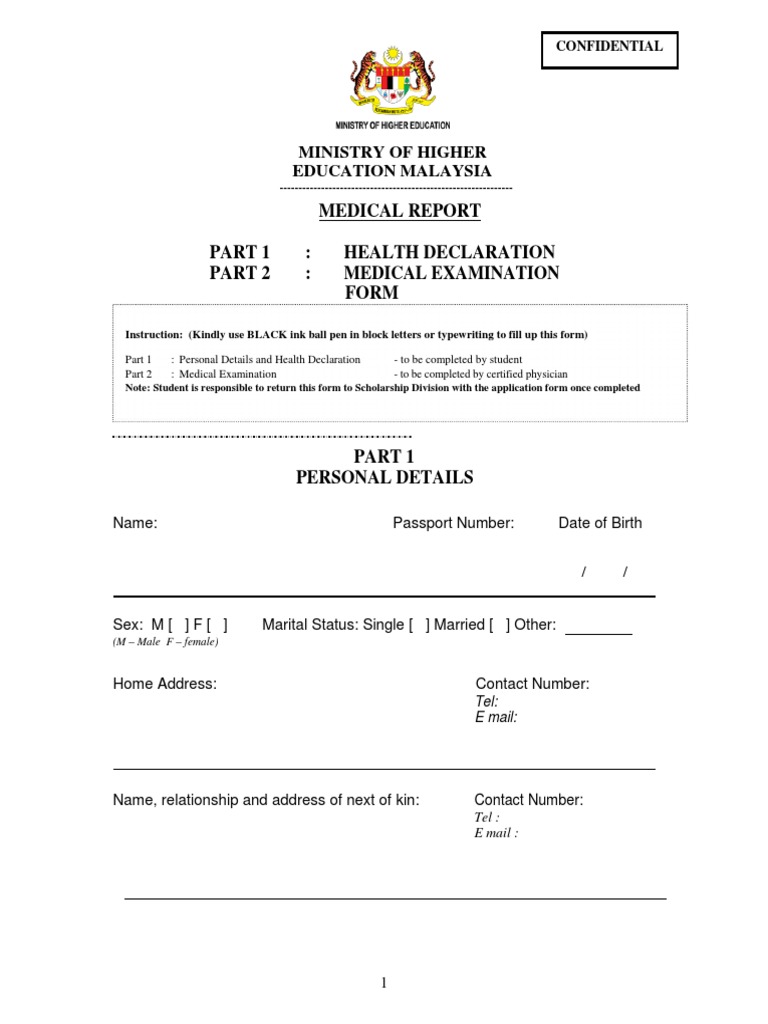 Medical Report | PDF | Physical Examination | Medicine