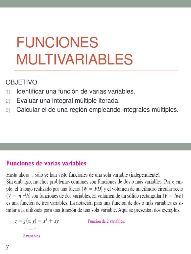 Funciones Multivariables | PDF