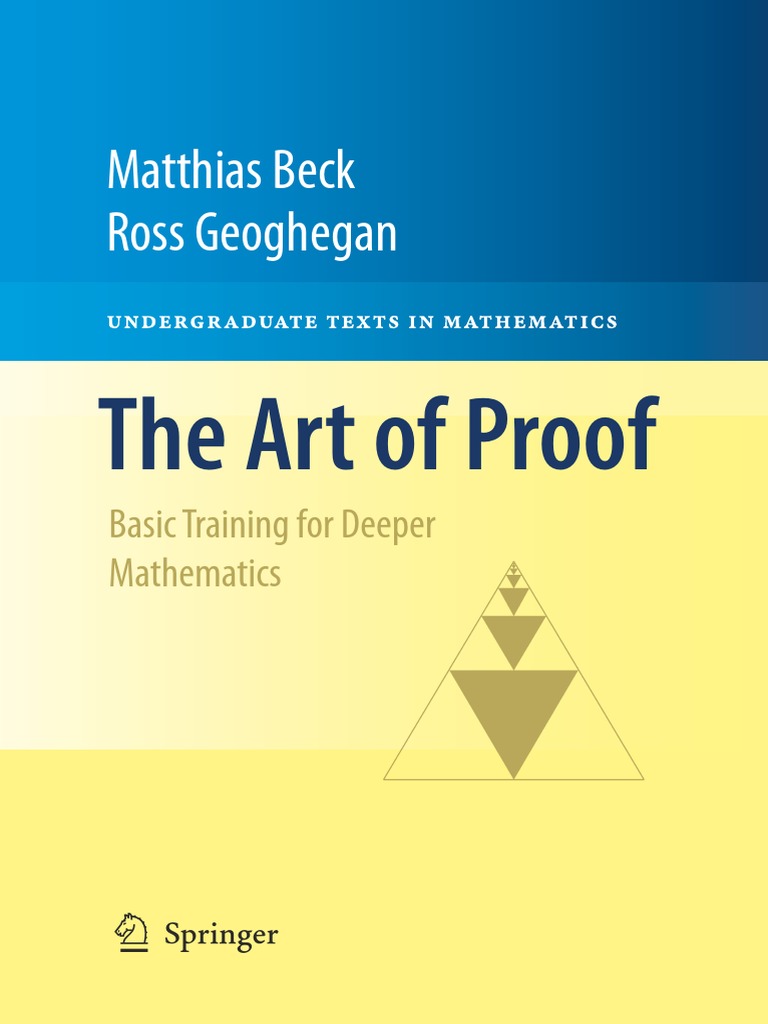The Art of Proof | PDF | Teaching Mathematics