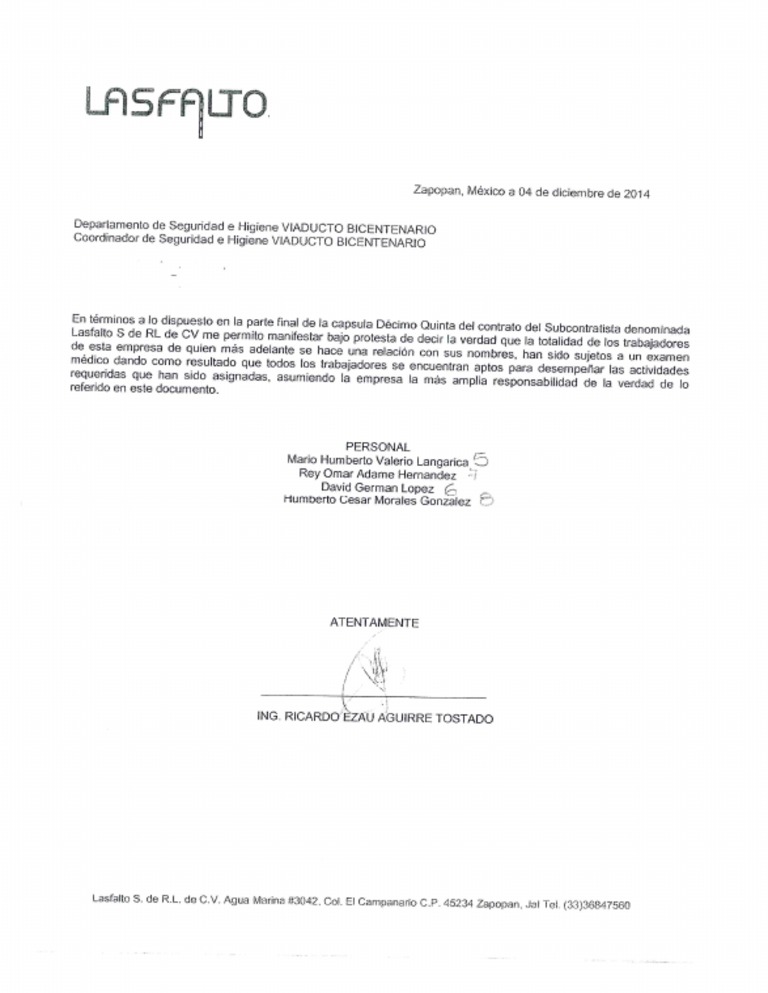 Ejemplo Carta Medica. | PDF