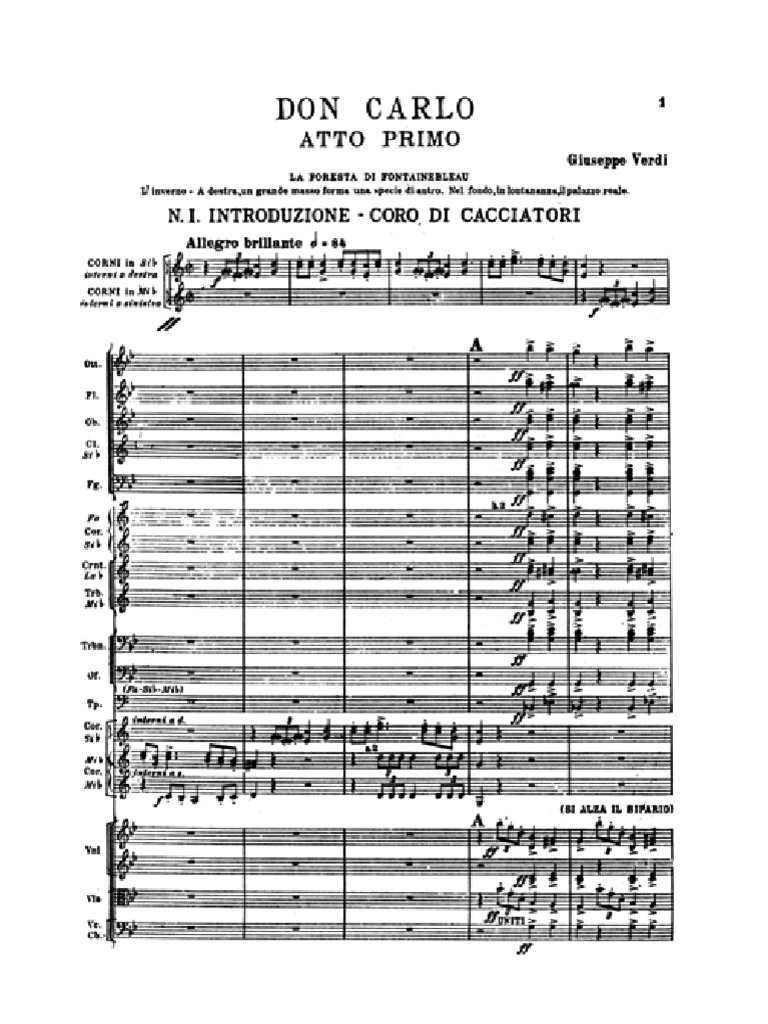 Verdi - Don Carlo (Complete Score - Partition, Partitura) | PDF