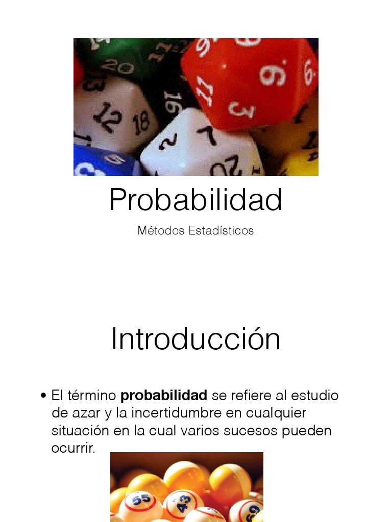 Probabilidad.pdf | Probabilidad | Conjunto (Matemáticas) | Prueba ...