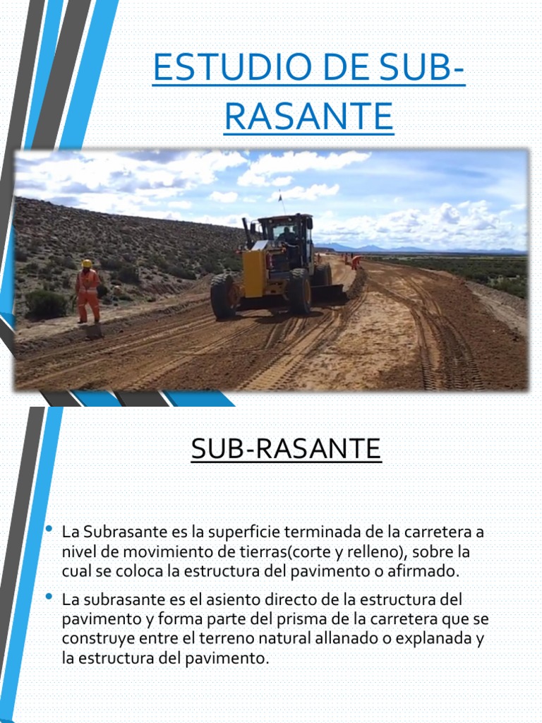 Estudio de Sub-Rasante | PDF | La carretera | Estrato