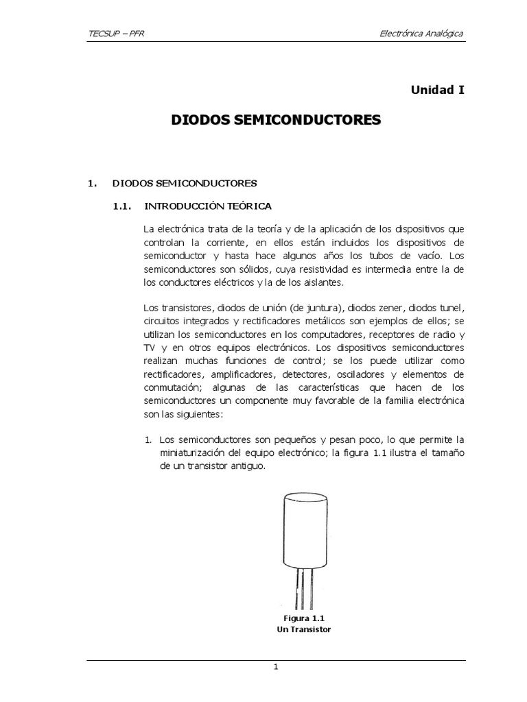El Diodo Semiconductor | PDF | Diodo | Semiconductores