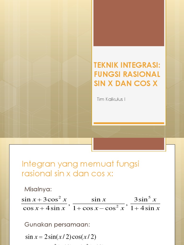 for-Rational-Functions-of-Sin-and-Cos-Integration | PDF