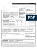 ATC-20 Detailed Evaluation Safety Assessment Form | PDF | Wall | Concrete