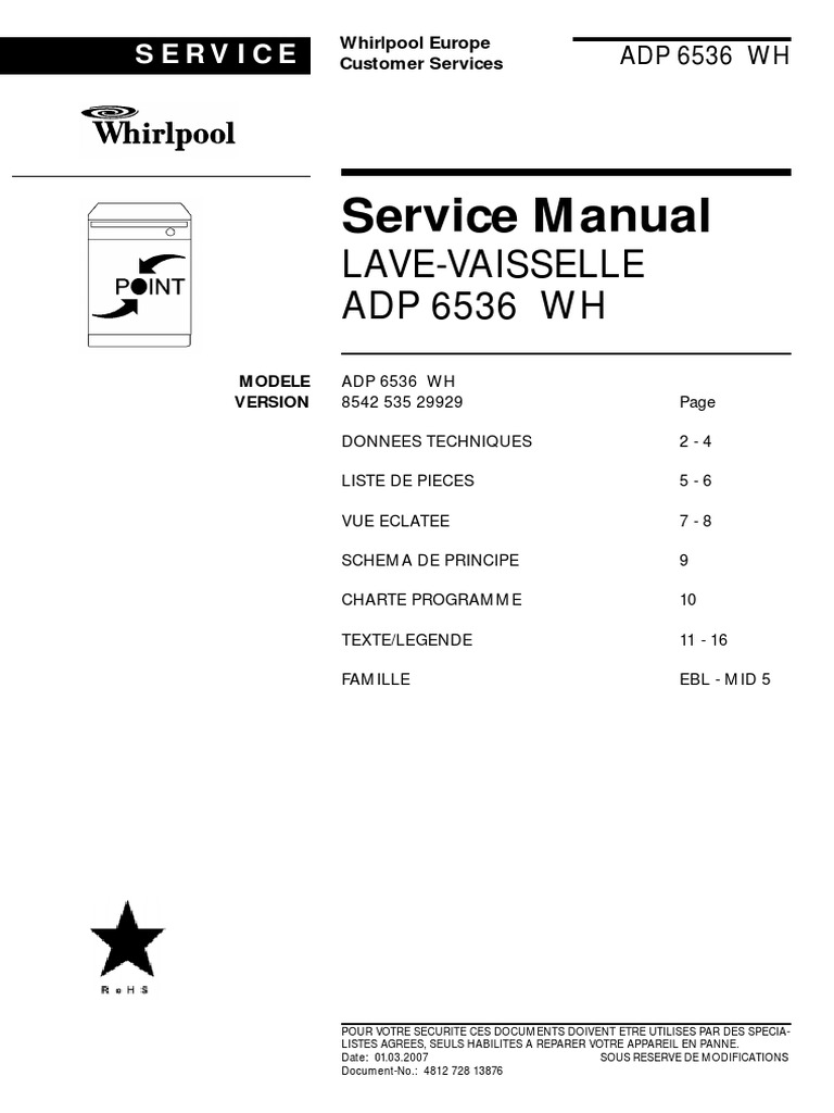 Adp 6536 WH | PDF