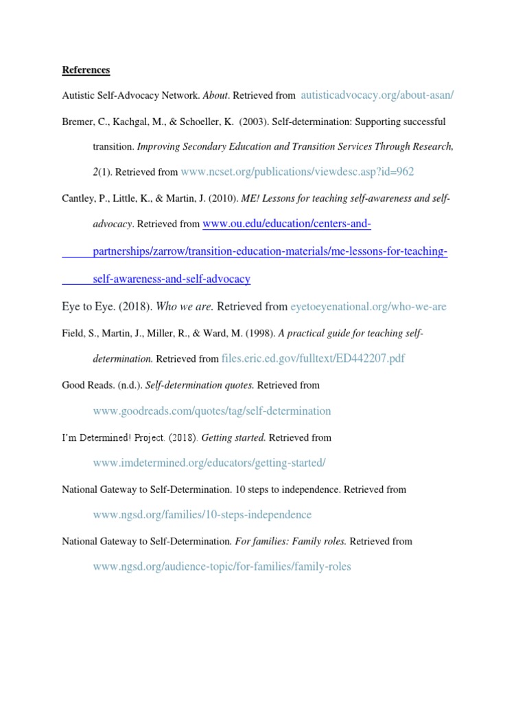 Sped453 Final Project References | PDF