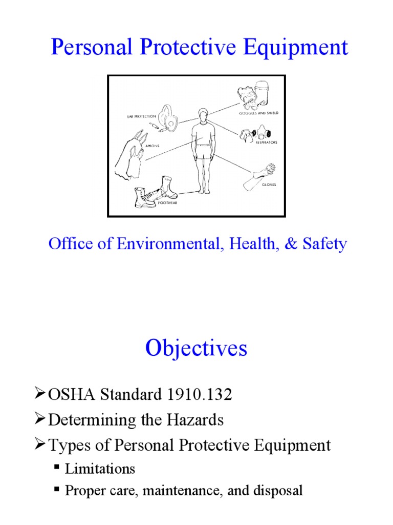 OSHA PPE Standards Overview | PDF | Personal Protective Equipment | Shoe