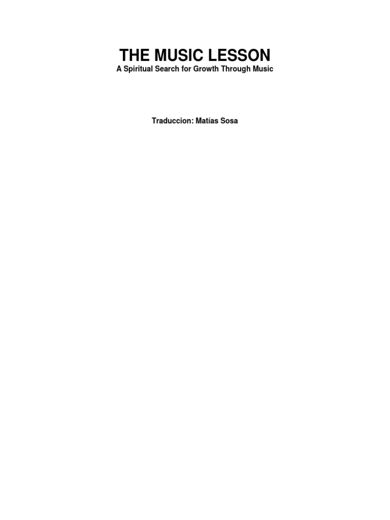 Victor Wooten - La Leccion de Musica | PDF | Bajo | Verdad