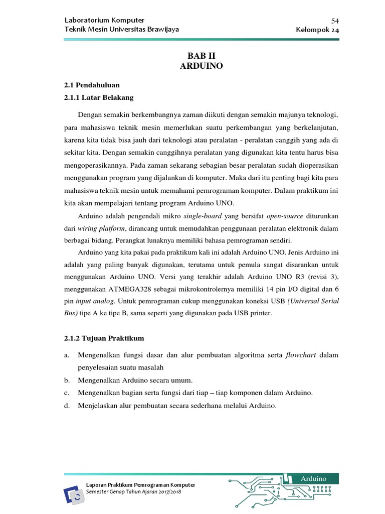 Laporan Arduino Pendeteksi Temperatur | PDF