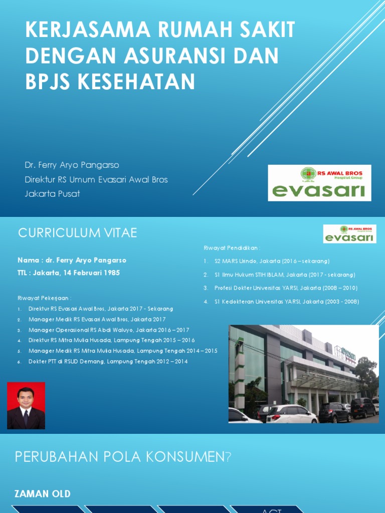 Kerjasama Rumah Sakit Dengan Bpjs Kesehatan Dan Asuransi Swasta Dalam