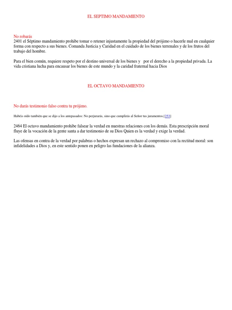 El Septimo Mandamiento | PDF