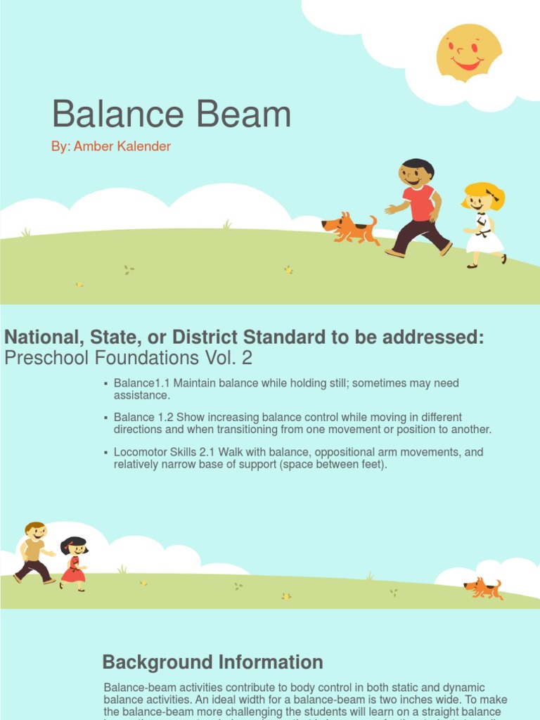 Balance Beam: By: Amber Kalender | PDF | Gymnastics | Behavior Modification