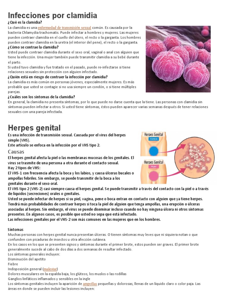 Infecciones Por Clamidia | PDF | Herpes Simple | VIH / SIDA