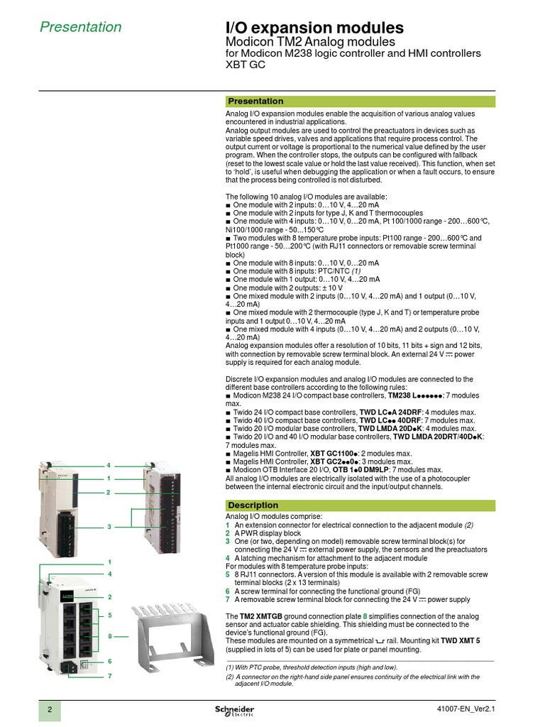I/O Expansion Modules: Presentation | PDF | Electrical Connector ...
