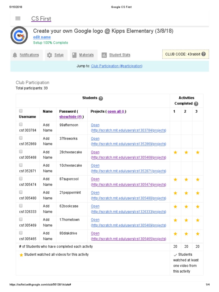 Google CS First Coding Projects PDF | PDF | Computing | Software