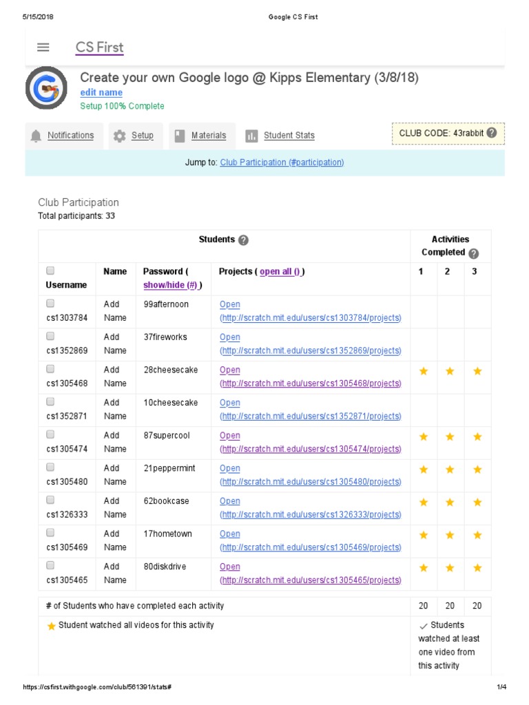 Google CS First Fain 1 PDF | PDF | Scratch (Programming Language ...