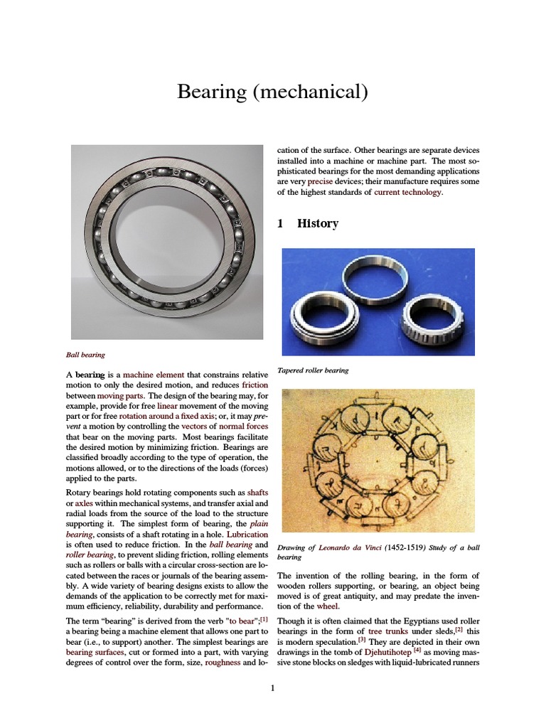 Bearing (Mechanical) | PDF | Bearing (Mechanical) | Mechanical Engineering