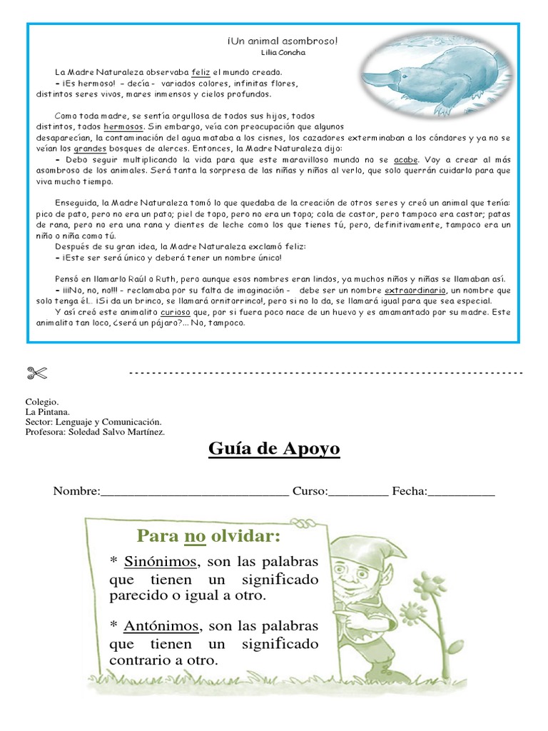 TEXTO 2 (Para Trabajar Sinónimos y Antónimos) | Ocio