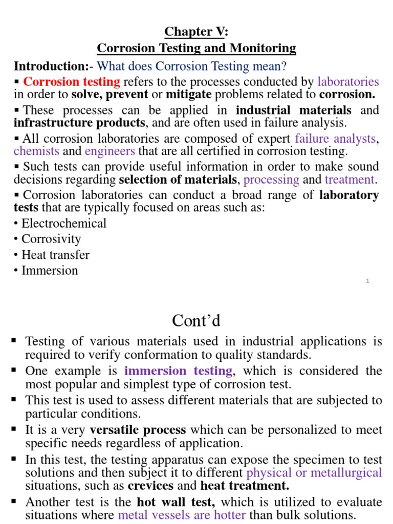 Comprehensive Overview of Corrosion Testing Techniques and their ...