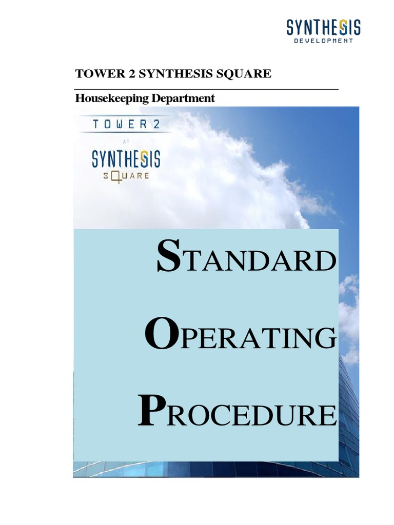 SOP Housekeeping Synthesis Square | PDF