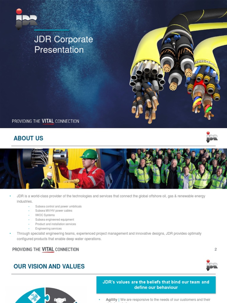 JDR Corporate Presentation | PDF | Subsea (Technology) | Engineering