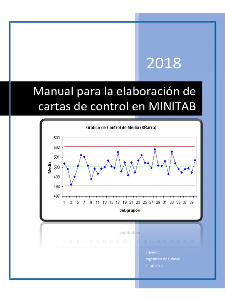 Manual para La Elaboracion de Cartas de Control en Minitab | PDF ...