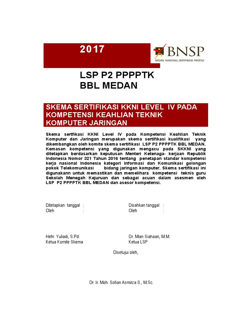 01 TKJ - Dokumen Skema (Panduan) Kkni Level IV | PDF