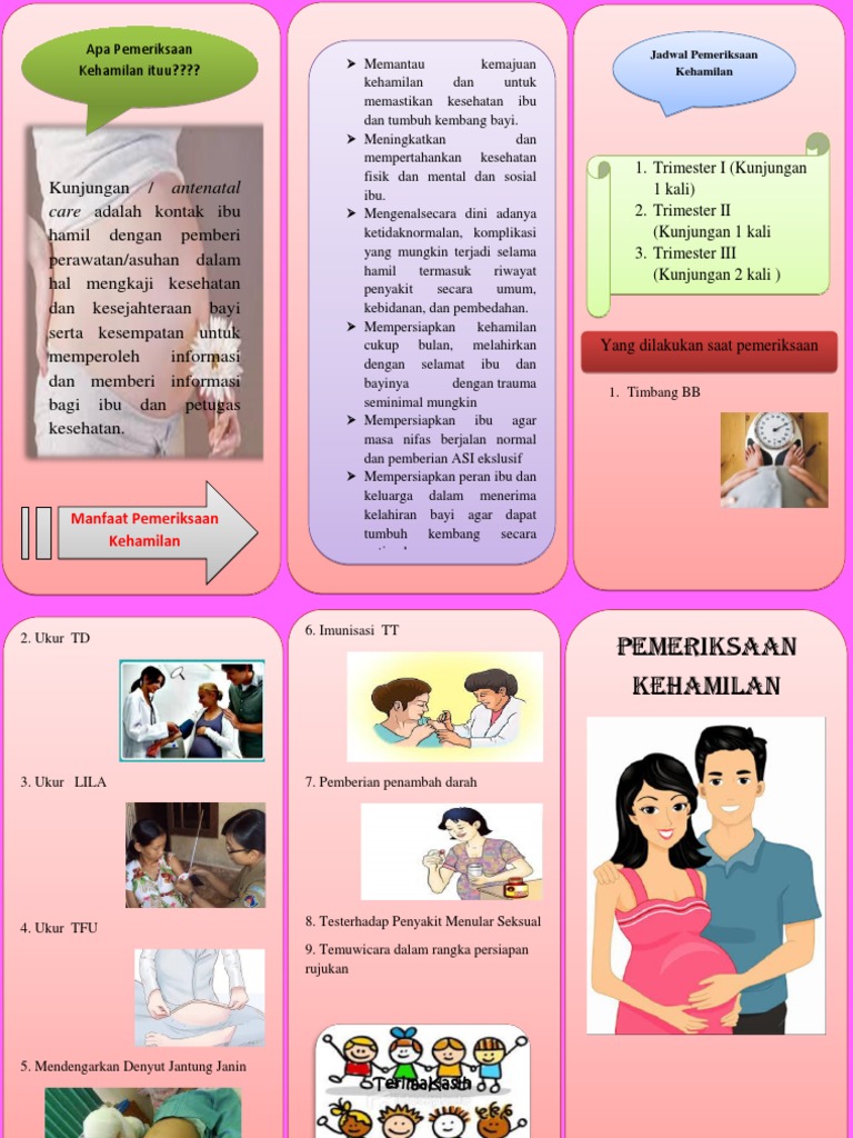 Leaflet Periksa Kehamilan | PDF