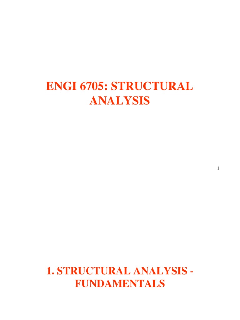 Structural Analysis Fundamentals Guide | PDF | Deformation (Engineering ...