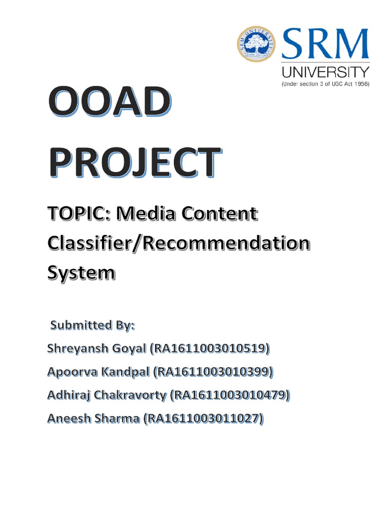 OOAD Project | PDF | Use Case | Conceptual Model
