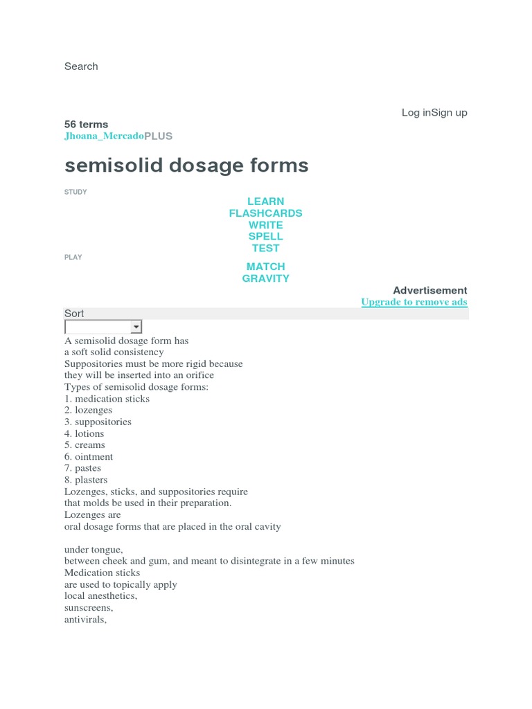 Semisolid Dosage Forms: Create | Download Free PDF | Wax | Topical Medication