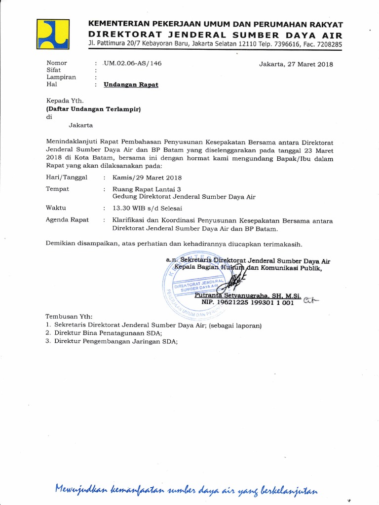 Undangan MOU BP Batam | PDF